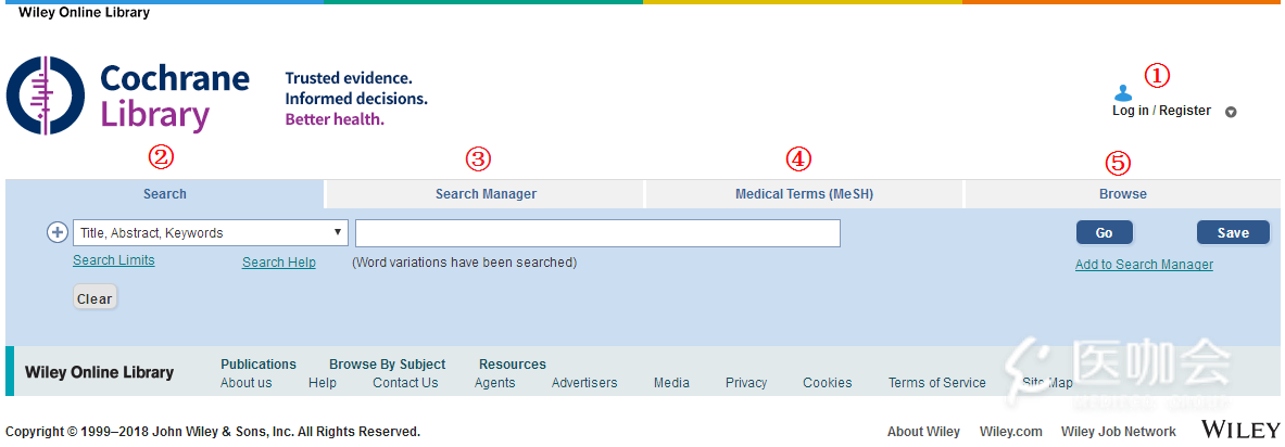 图文介绍：Cochrane数据库的文献检索方法 - 医咖会