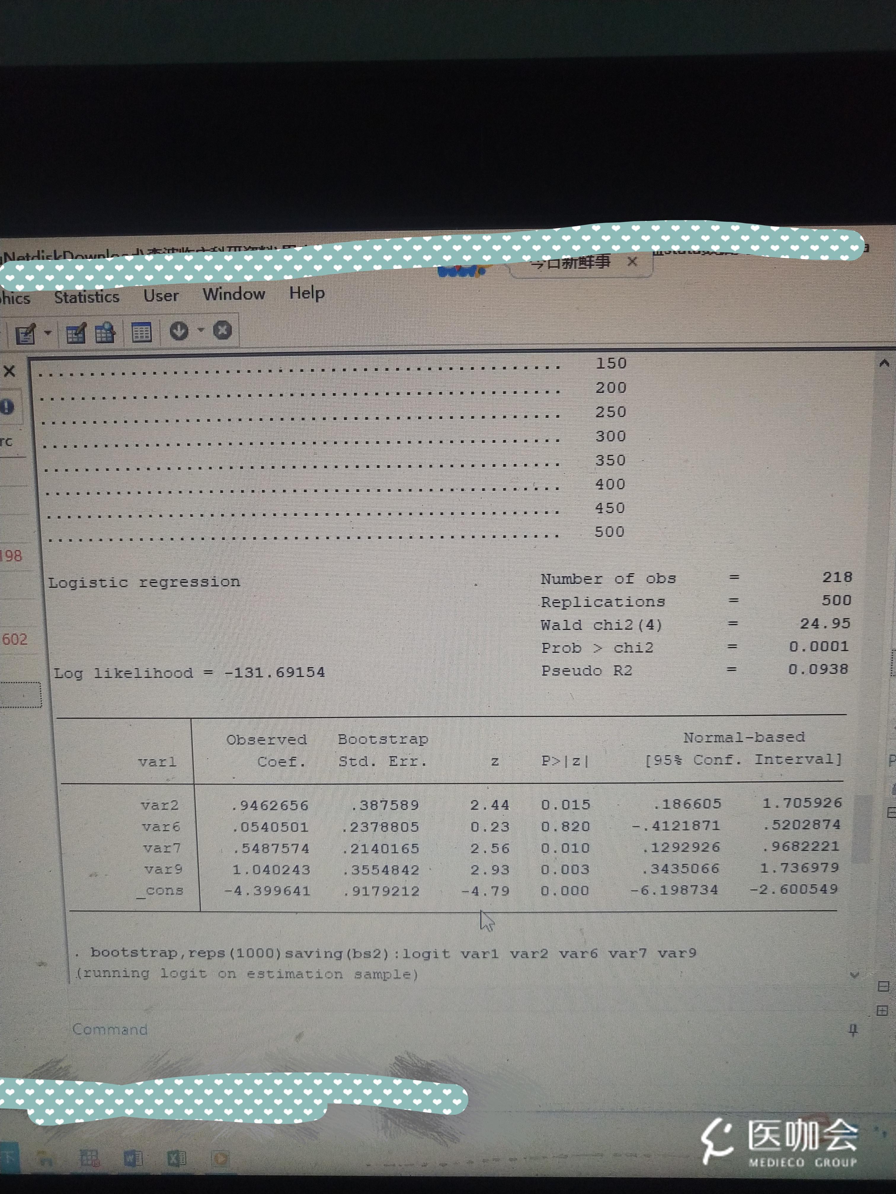 stata做bootstrap后怎么做roc曲线图-医咖社区