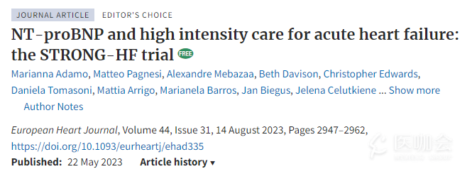 EHJ盘点2023：心衰和心肌病领域最热门的Top10文章 - 医咖会