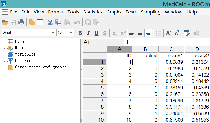 两种诊断方法的ROC曲线比较，手把手教Medcalc软件操作-科研专栏-医咖会