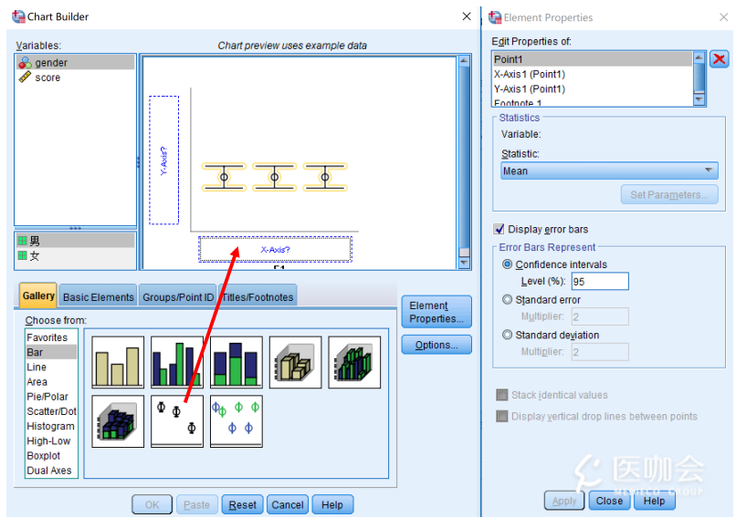 误差条形图-SPSS教程 - 专栏课程 - 医咖会